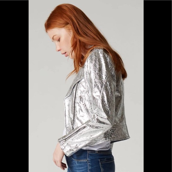 Blank NYC | Jackets & Coats | Blanknyc Crystallized Metallic Moto ...
